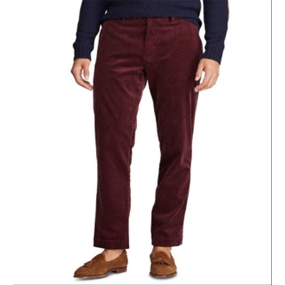 Polo Ralph Lauren | Pants | Polo Ralph Lauren Mens Stretch Classic Fit Corduroy Pants Red Size ...